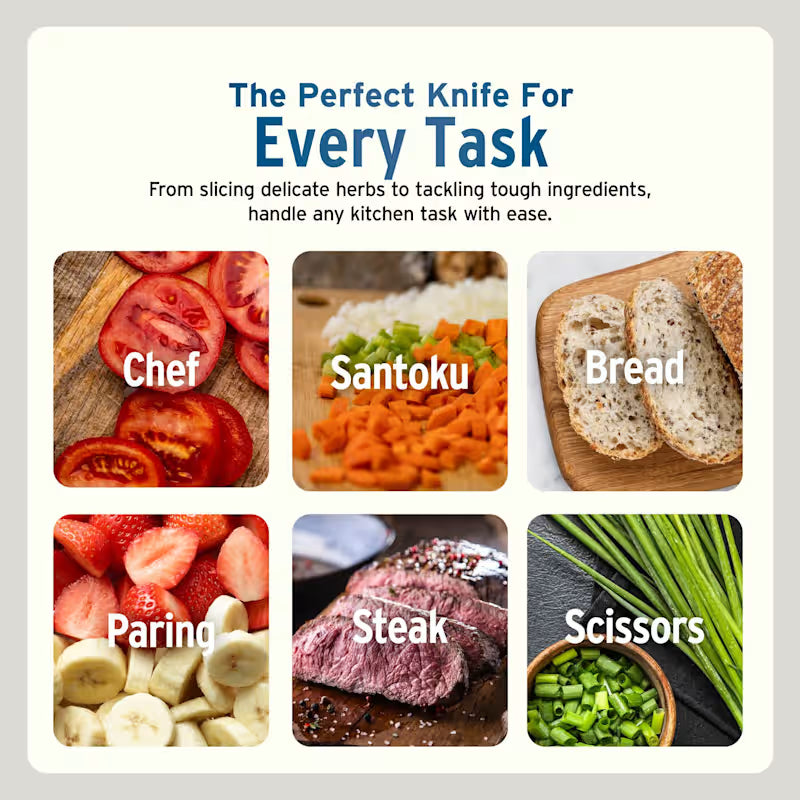 Ninja StaySharp 13-Piece Knife Block Set & Removable Sharpener - Black ...
